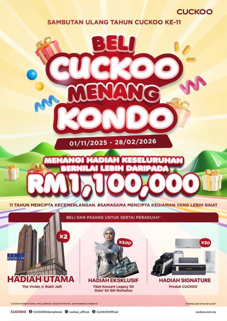 Dapatkan Promosi Cuckoo Terbaru Bulan Ini Tempoh Terhad!